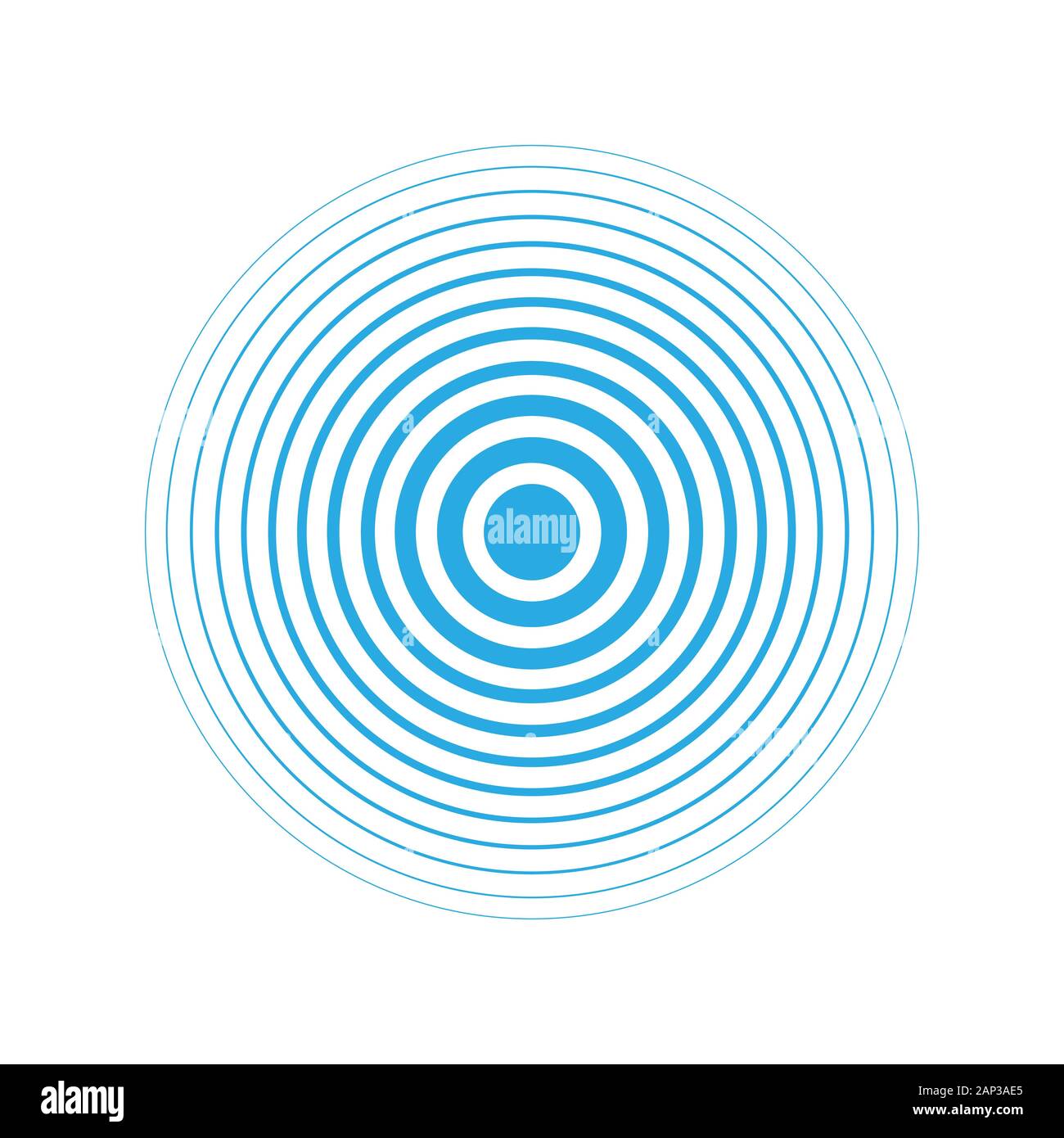 Radar icon blue color simple design. Vector Stock Vector Image & Art ...