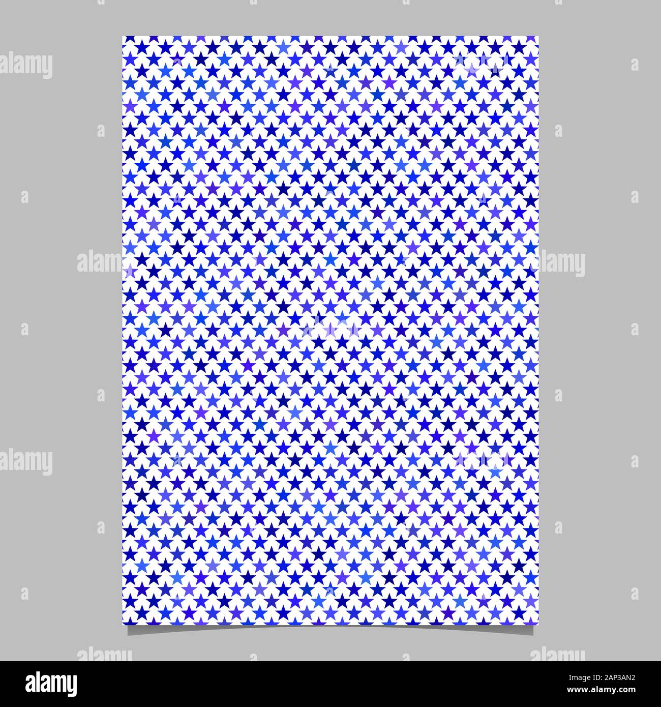 Blue geometrical pentagram star shape pattern background brochure ...