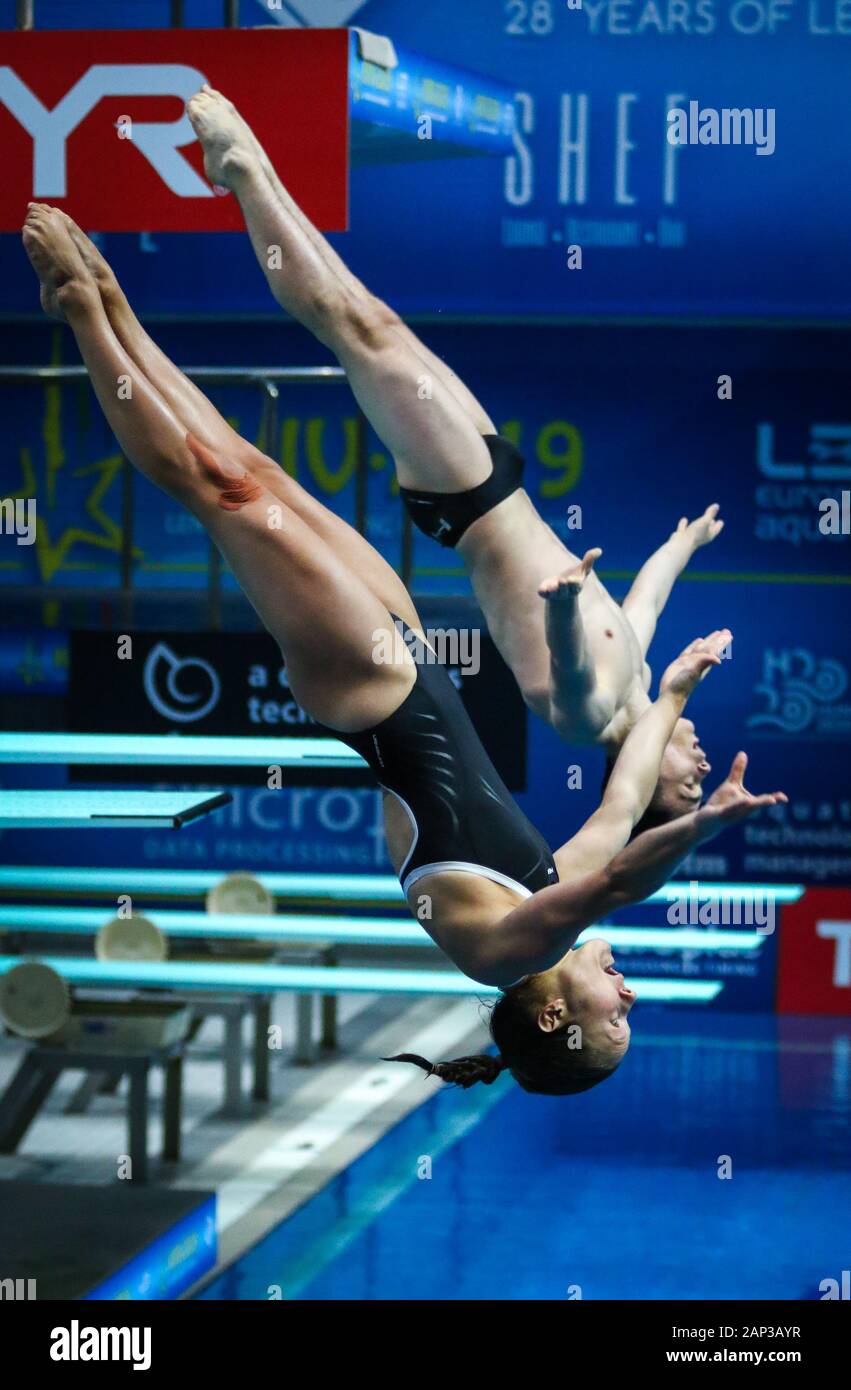 KYIV, UKRAINE - AUGUST 6, 2019: Tina PUNZEL and Lou MASSENBERG of ...