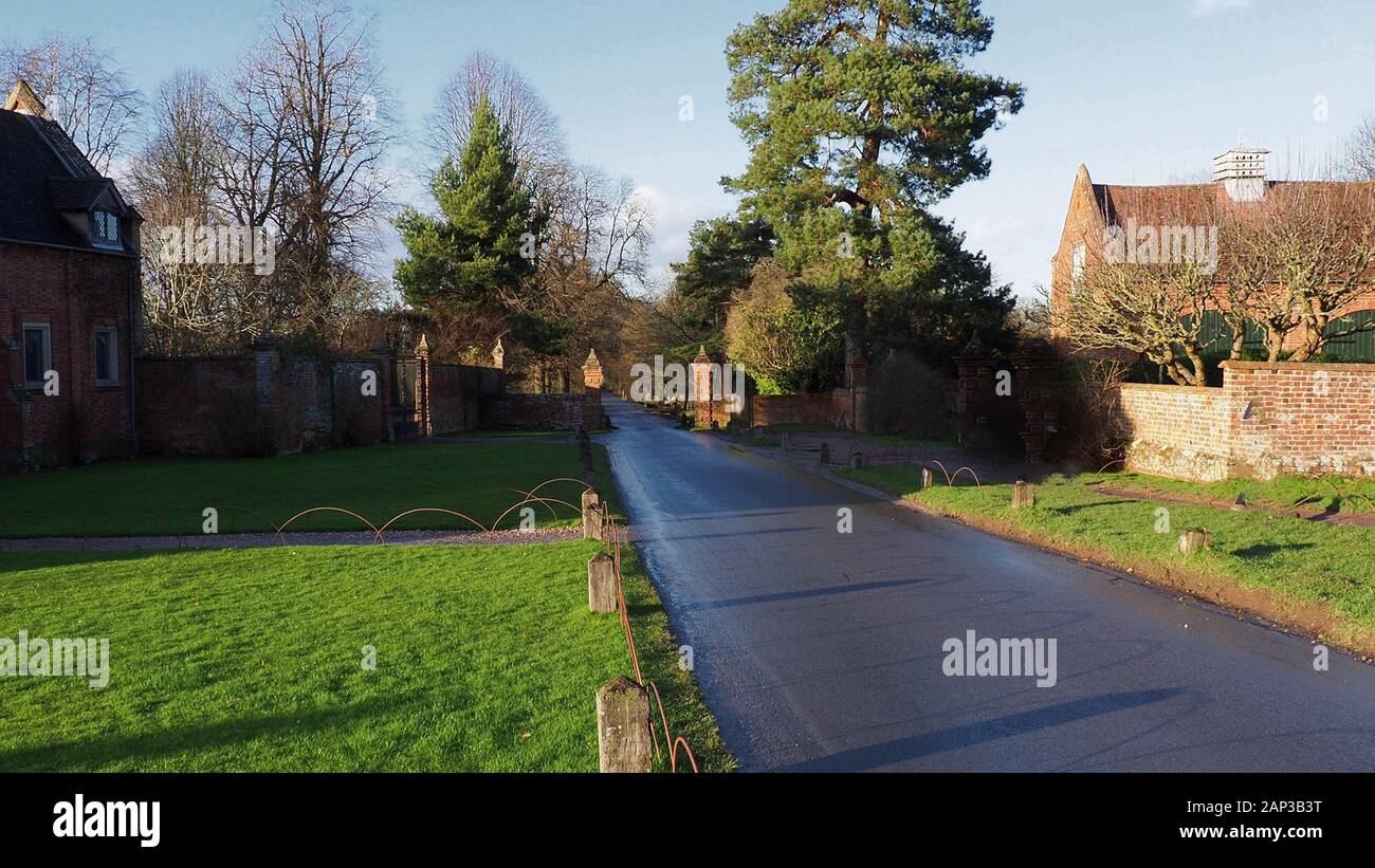 stately home warwickshire england uk Stock Photo - Alamy