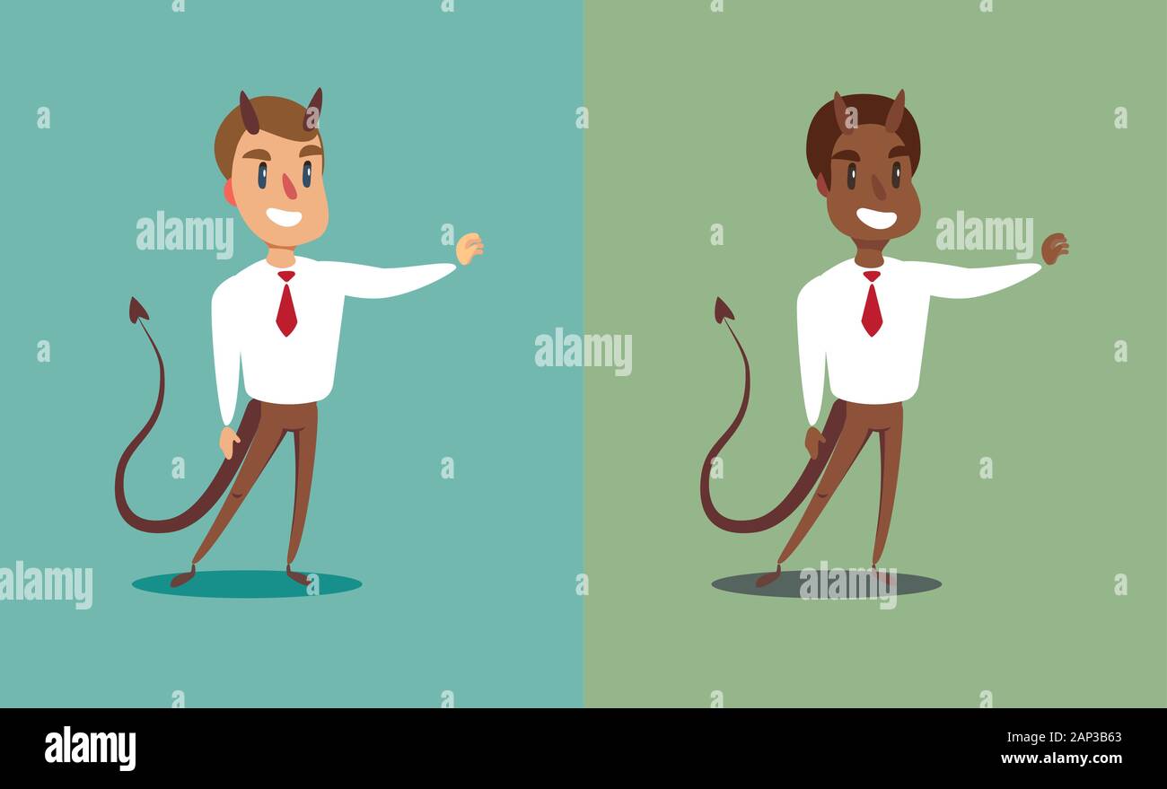 Evil business man Stock Vector Image & Art - Alamy