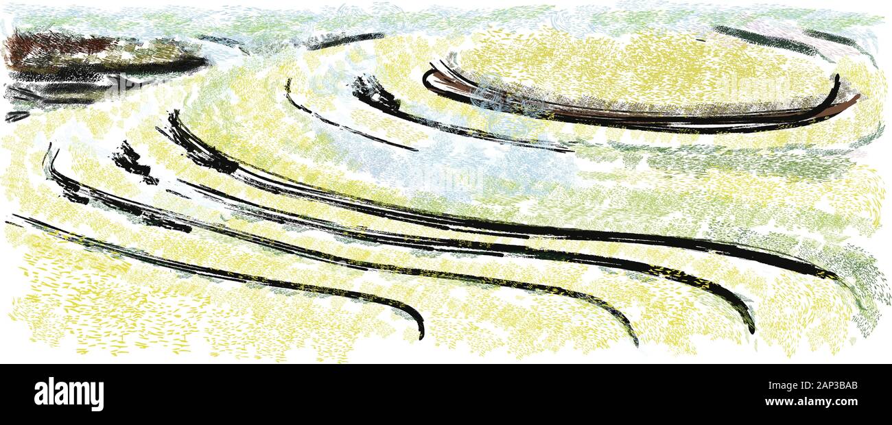 Terraced vector vectors hi-res stock photography and images - Alamy