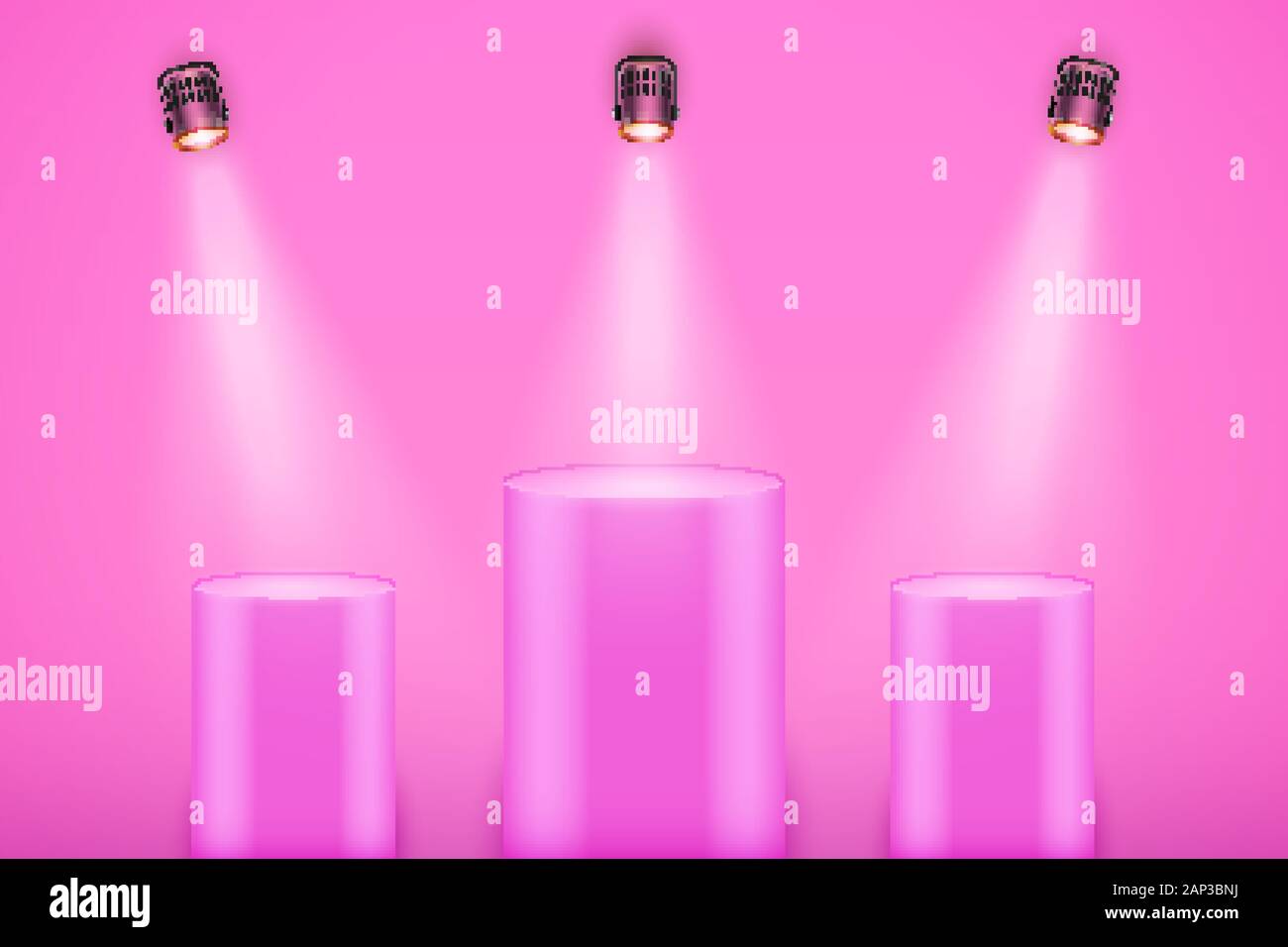 3d pink stage light Stock Vector Images - Alamy