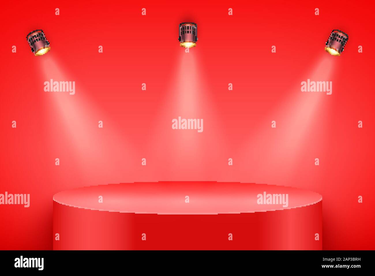 Red Presentation podium Stock Vector Image & Art - Alamy