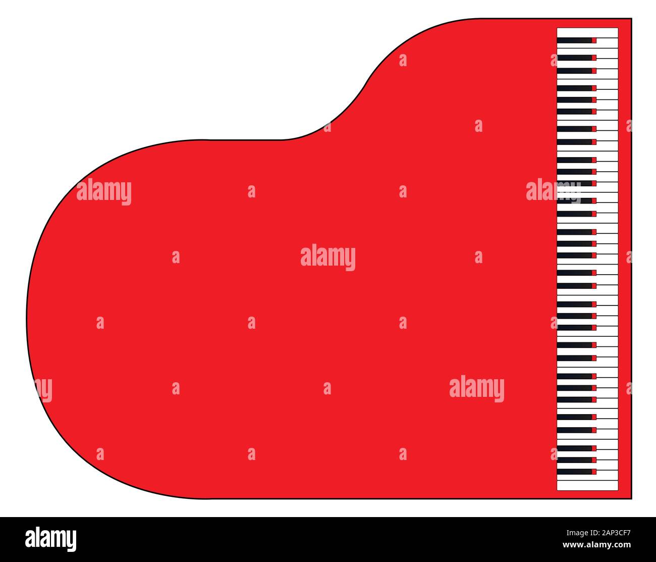 Top view white grand Stock Vector Images - Alamy