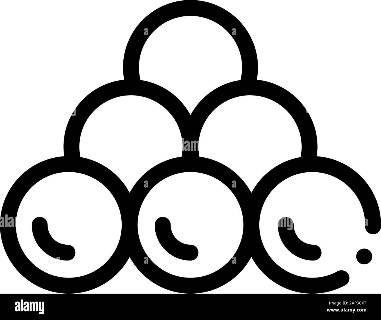 Cannonballs Icon Vector Outline Illustration Stock Vector Image & Art ...