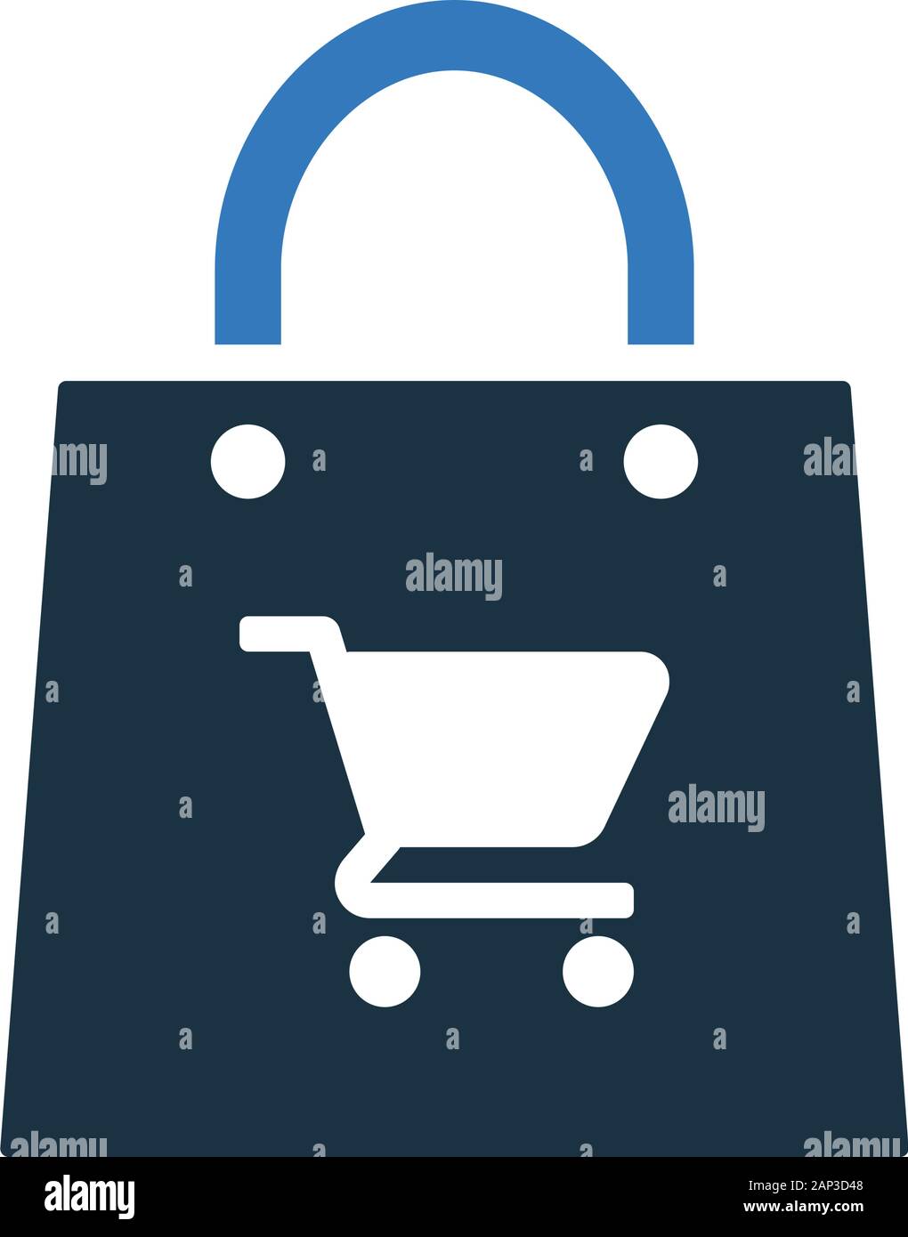 Well organized and fully editable Shopping bag icon, new bag design for ...
