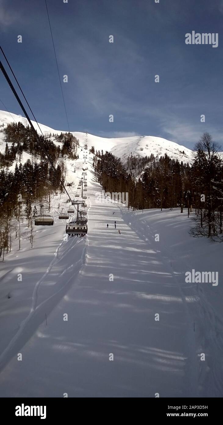 The ski resort on Rosa Khutor Stock Photo - Alamy