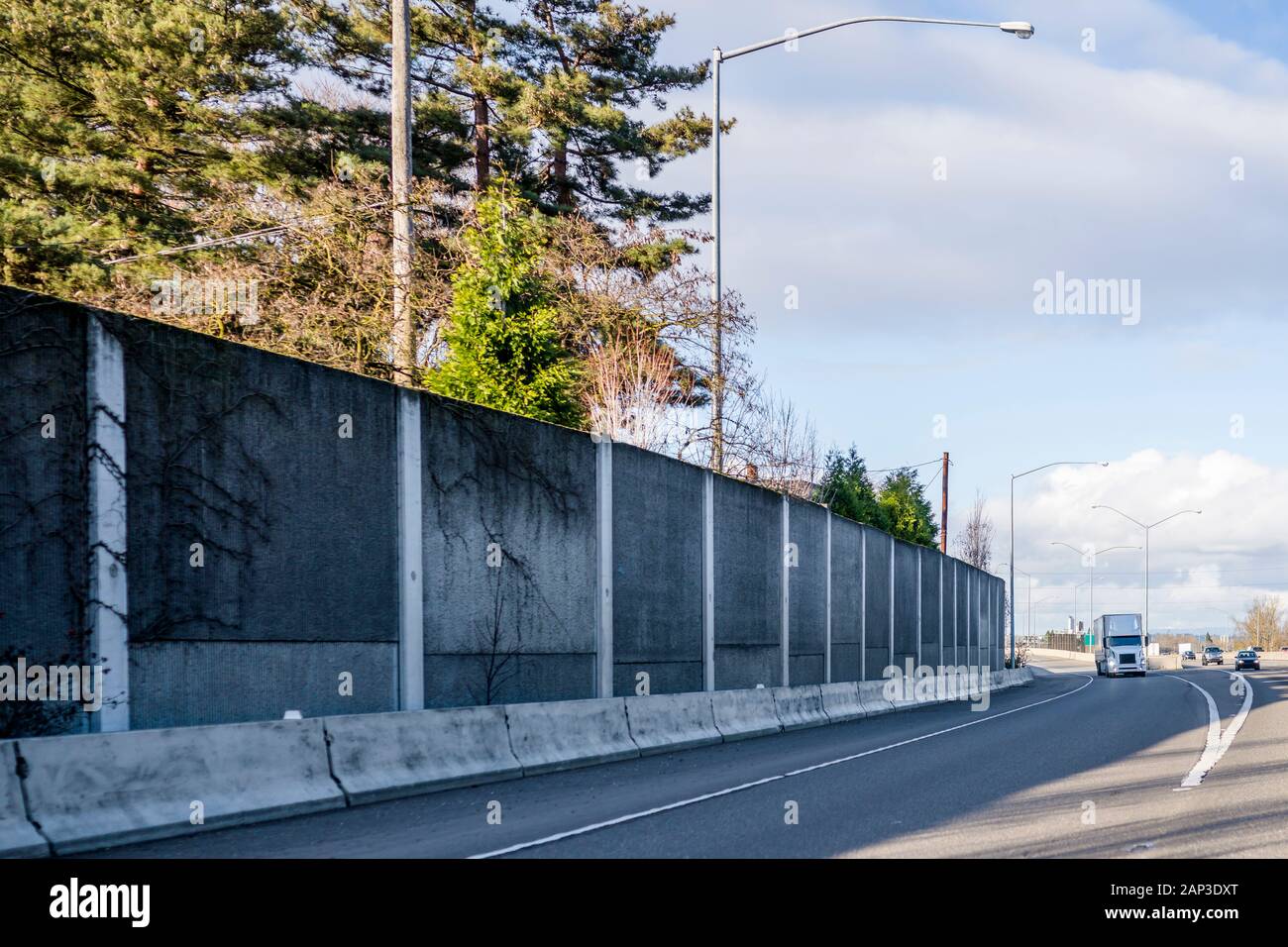 Truck turning intersection hi-res stock photography and images - Alamy
