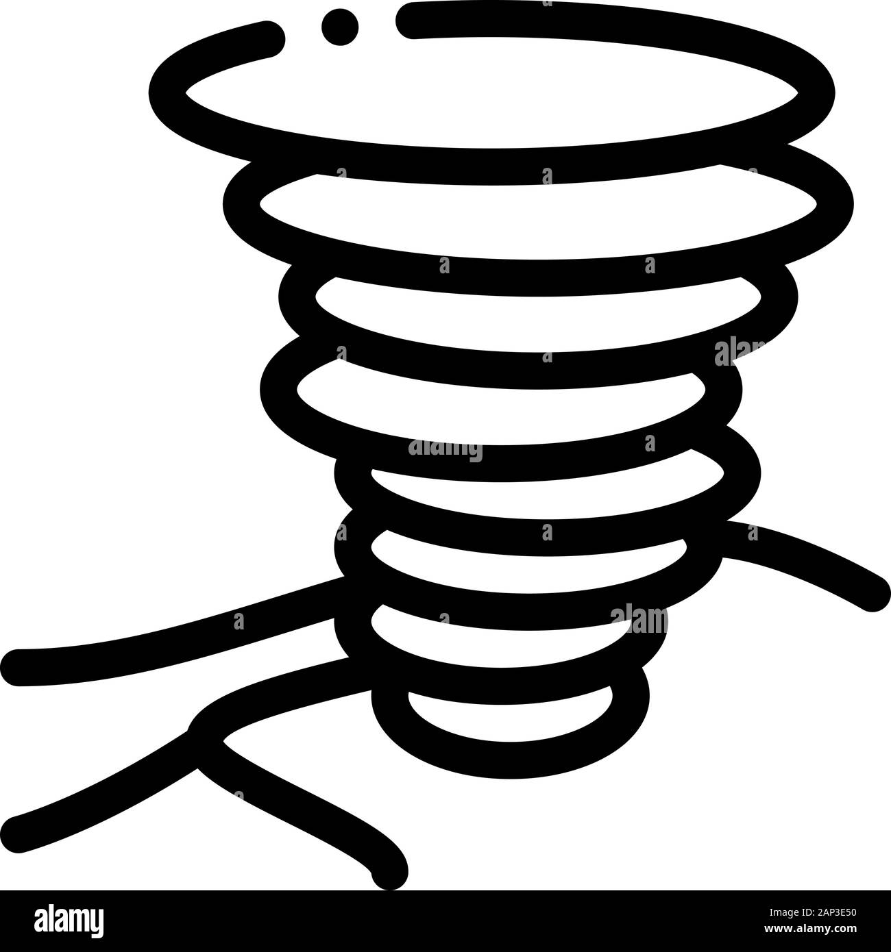 Tornado Field Icon Vector Outline Illustration Stock Vector Image & Art ...