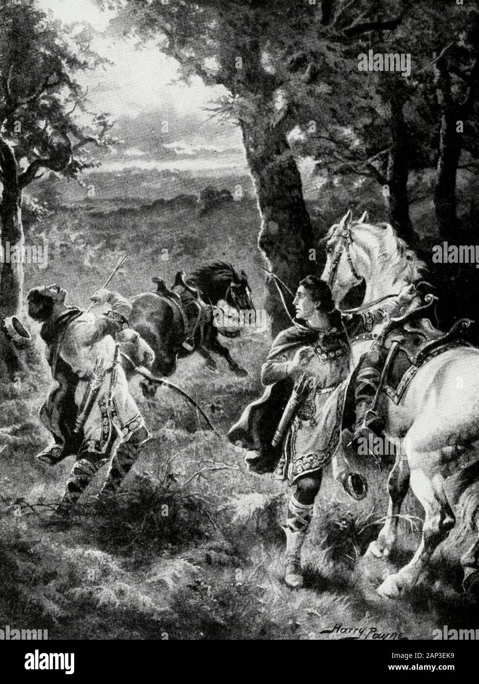 The death of William Rufus, 1100 Stock Photo - Alamy