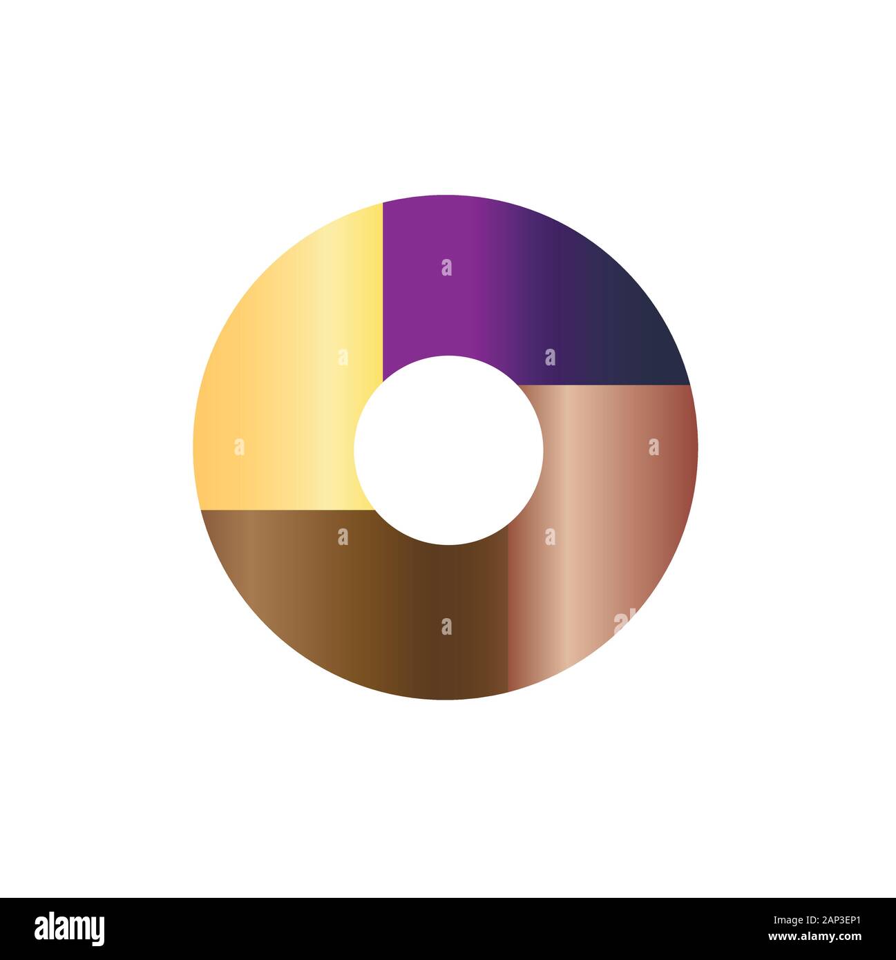 Circular gradient business chart infographics. Analysis and statistics of information Stock ...