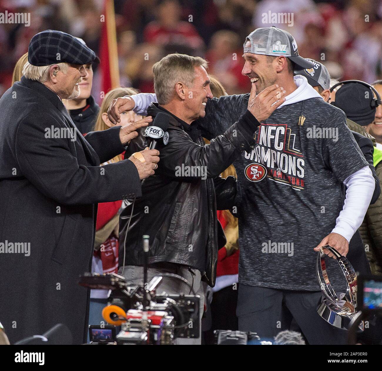 Santa Clara, CA, USA. 19th Jan, 2020. San Francisco 49ers head coach ...