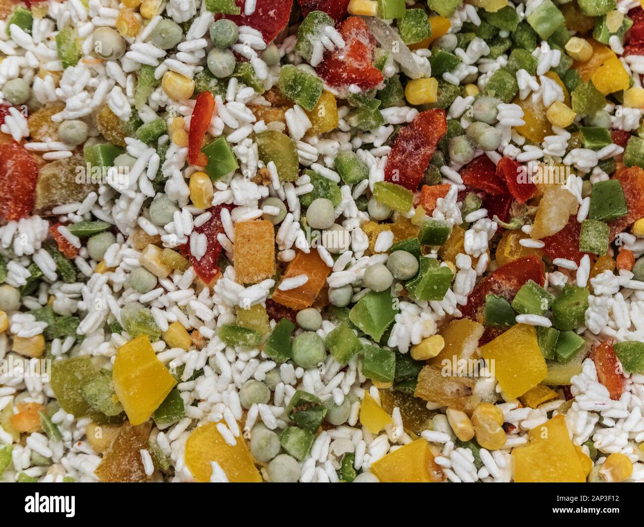 Frozen Hawaiian Vegetable Mix in Refrigerator Stock Photo - Alamy