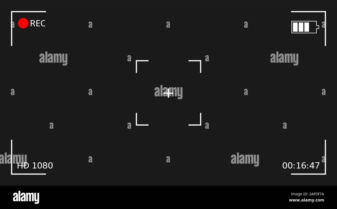 Template focusing screen camera Stock Vector Images - Alamy