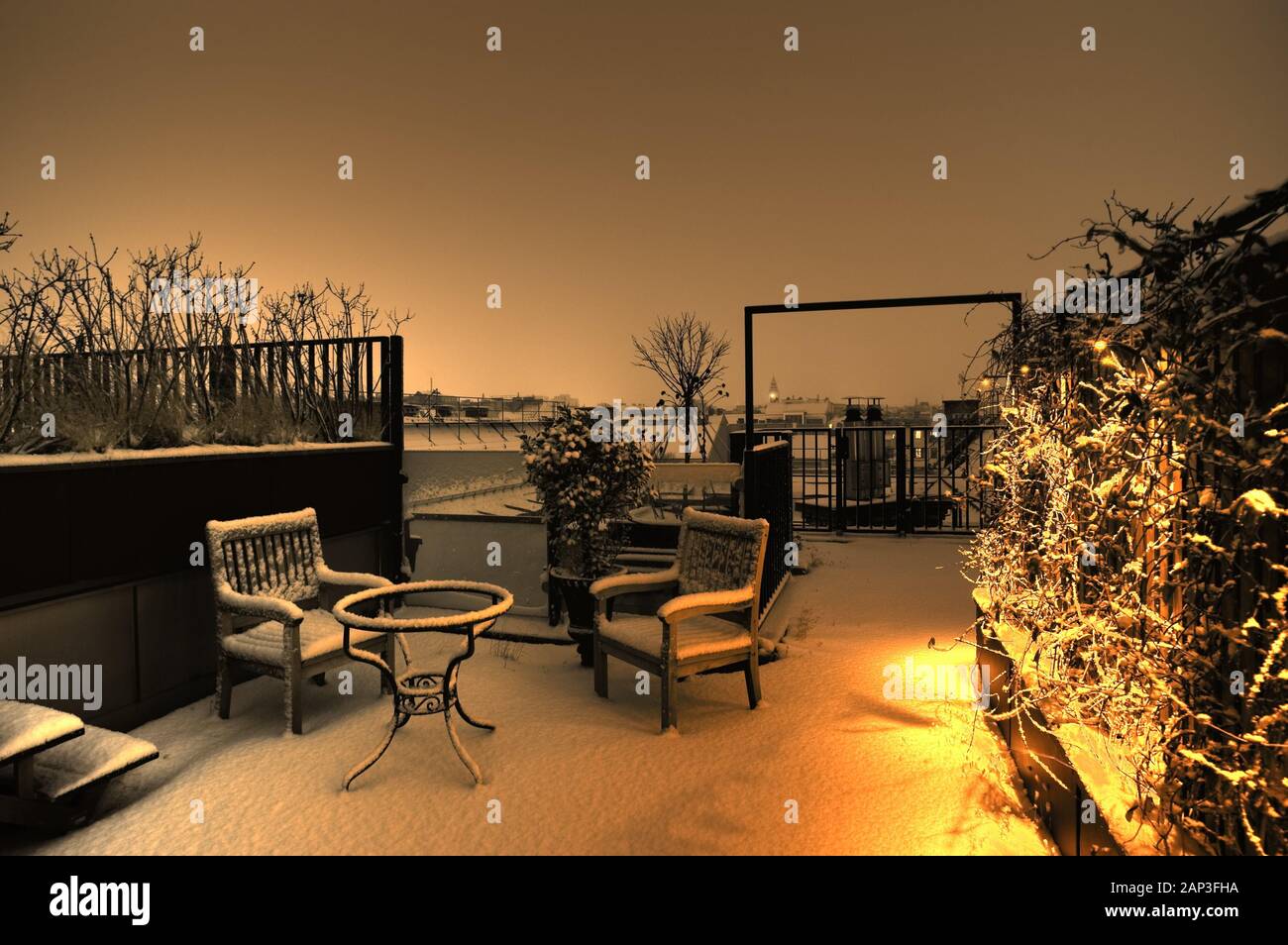 Wien, Dachgarten - Vienna, Rooftop Garden Stock Photo - Alamy