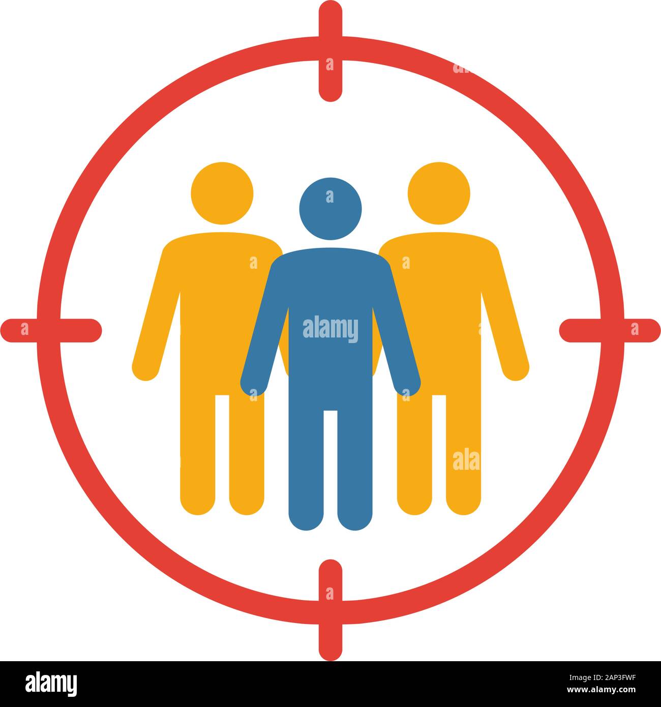 Focus Group icon. Flat creative element from advertising icons ...