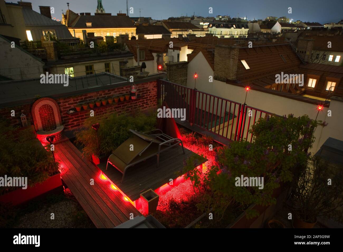 Wien, Dachgarten - Vienna, Rooftop Garden Stock Photo - Alamy