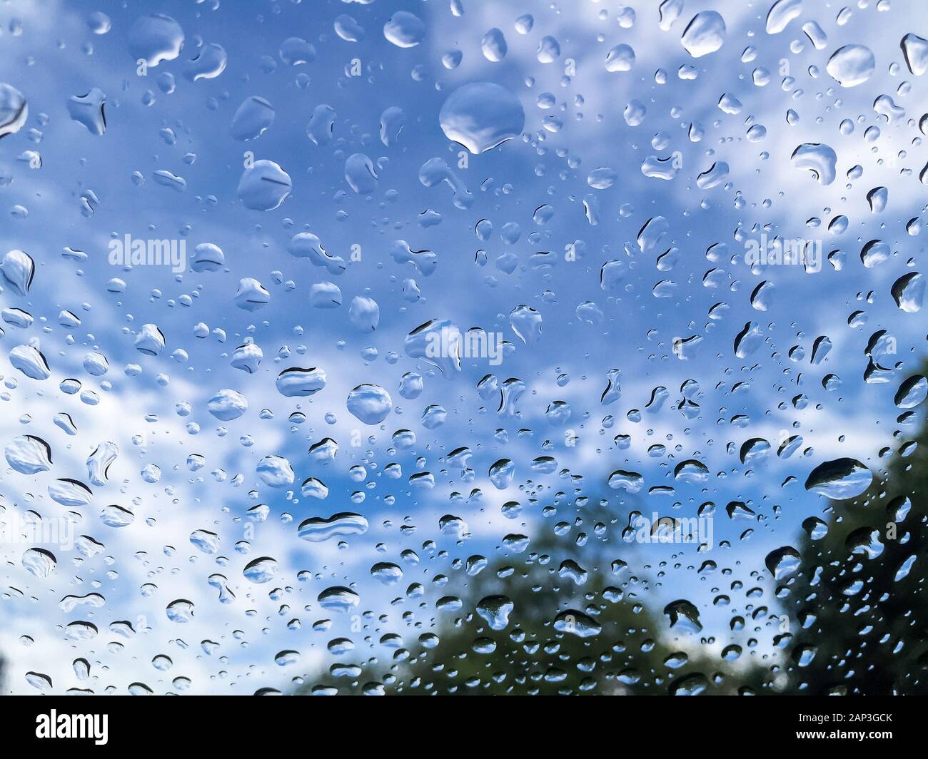 Water drop pattern background on a glass surface., Water Droplets on ...