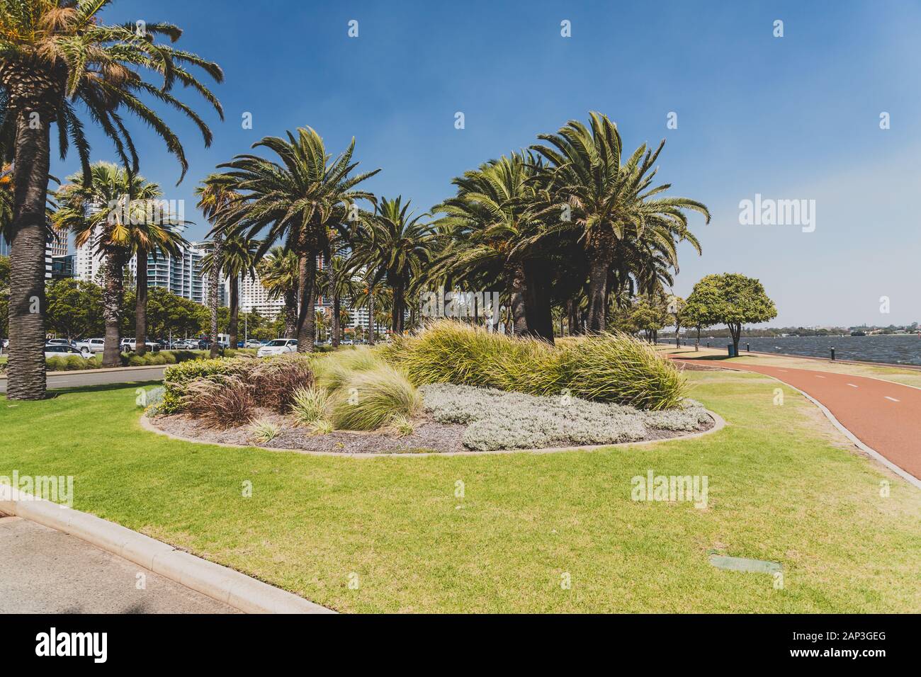 PERTH, WESTERN AUSTRALIA - January 9th, 2020: detail of the Riverside ...