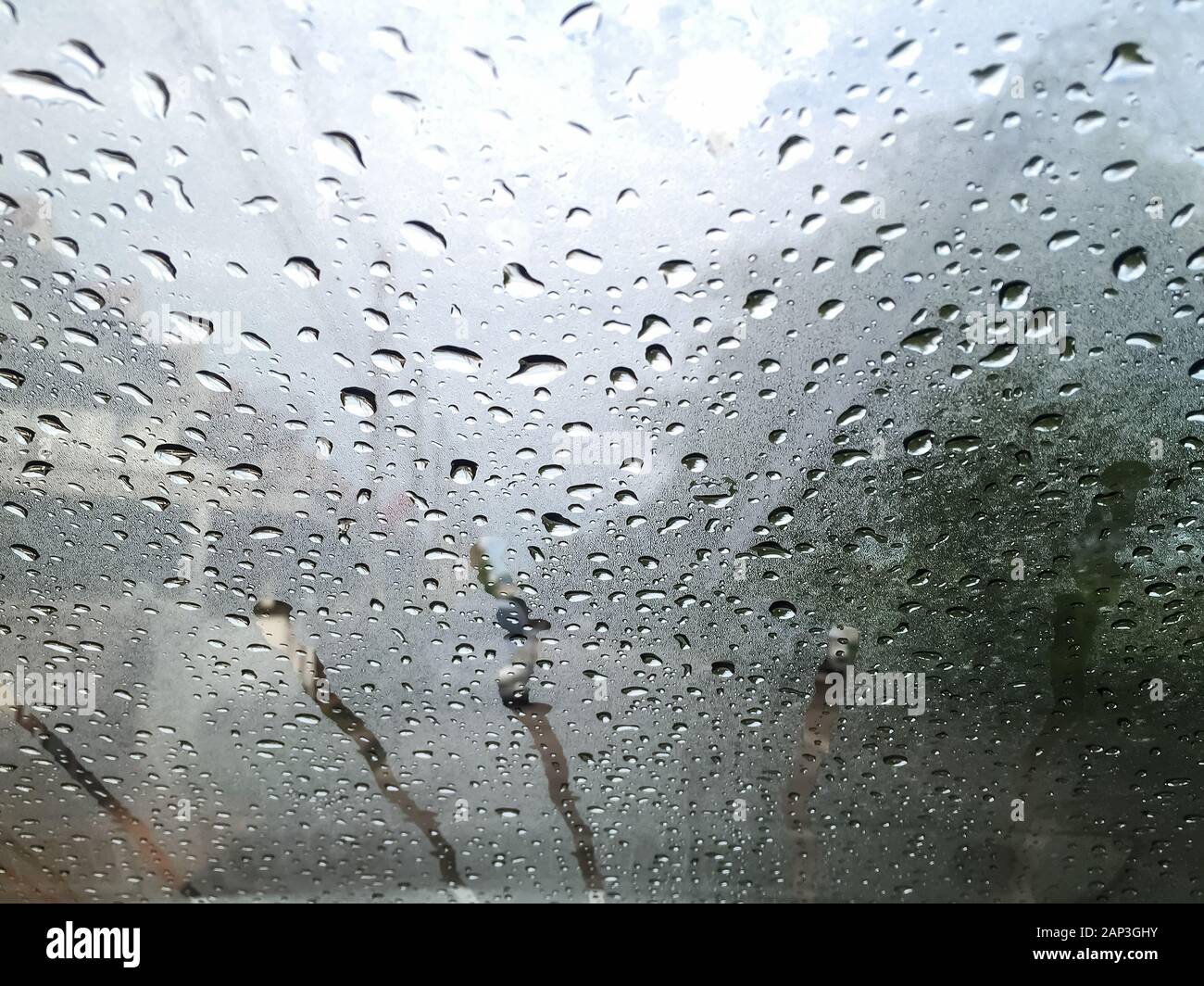 Water drop pattern background on a glass surface., Water Droplets on ...