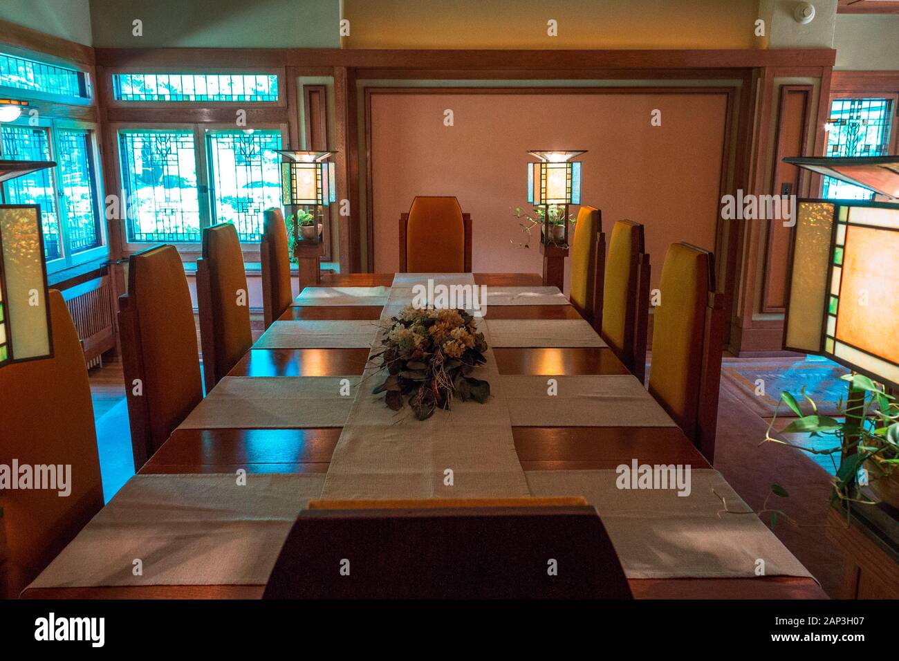 The dining room in the Meyer May House Stock Photo - Alamy