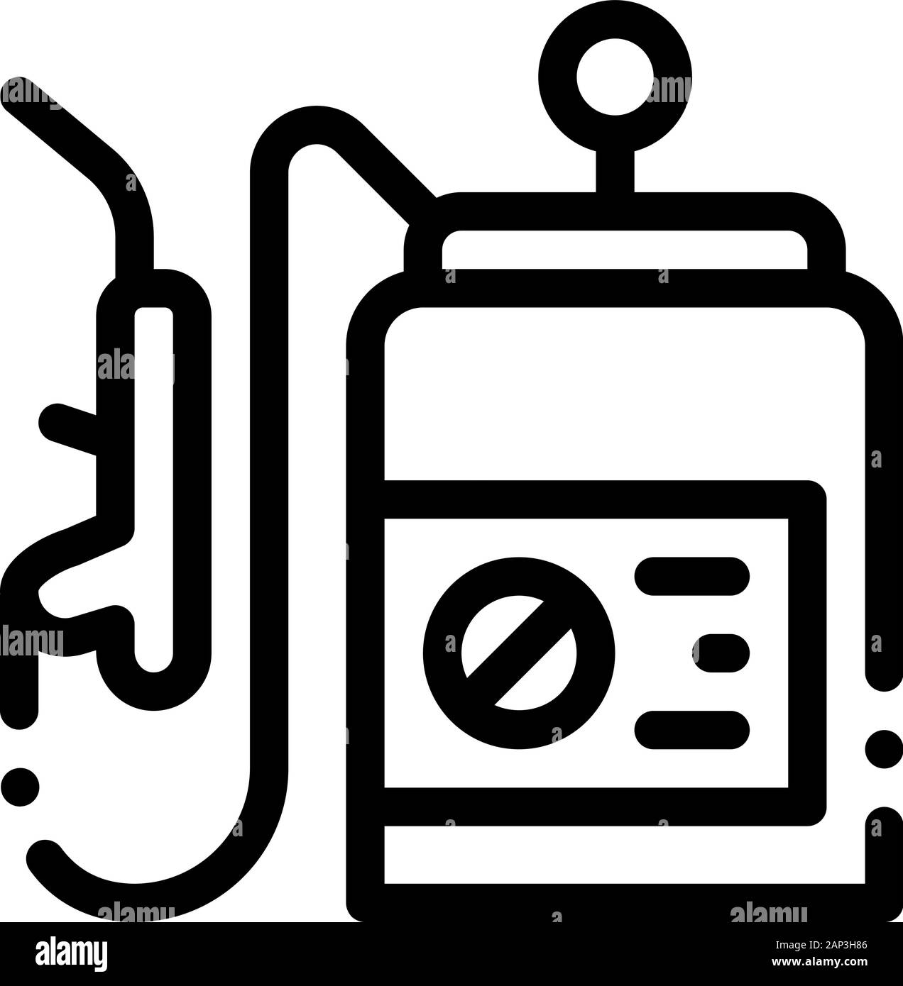 Spray Equipment Icon Vector Outline Illustration Stock Vector Image ...