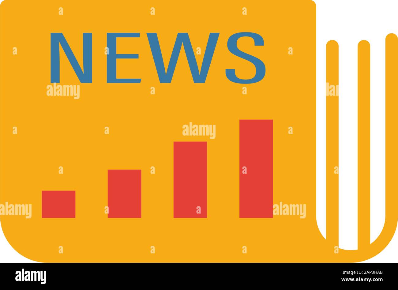 Market News icon. Flat creative element from advertising icons ...