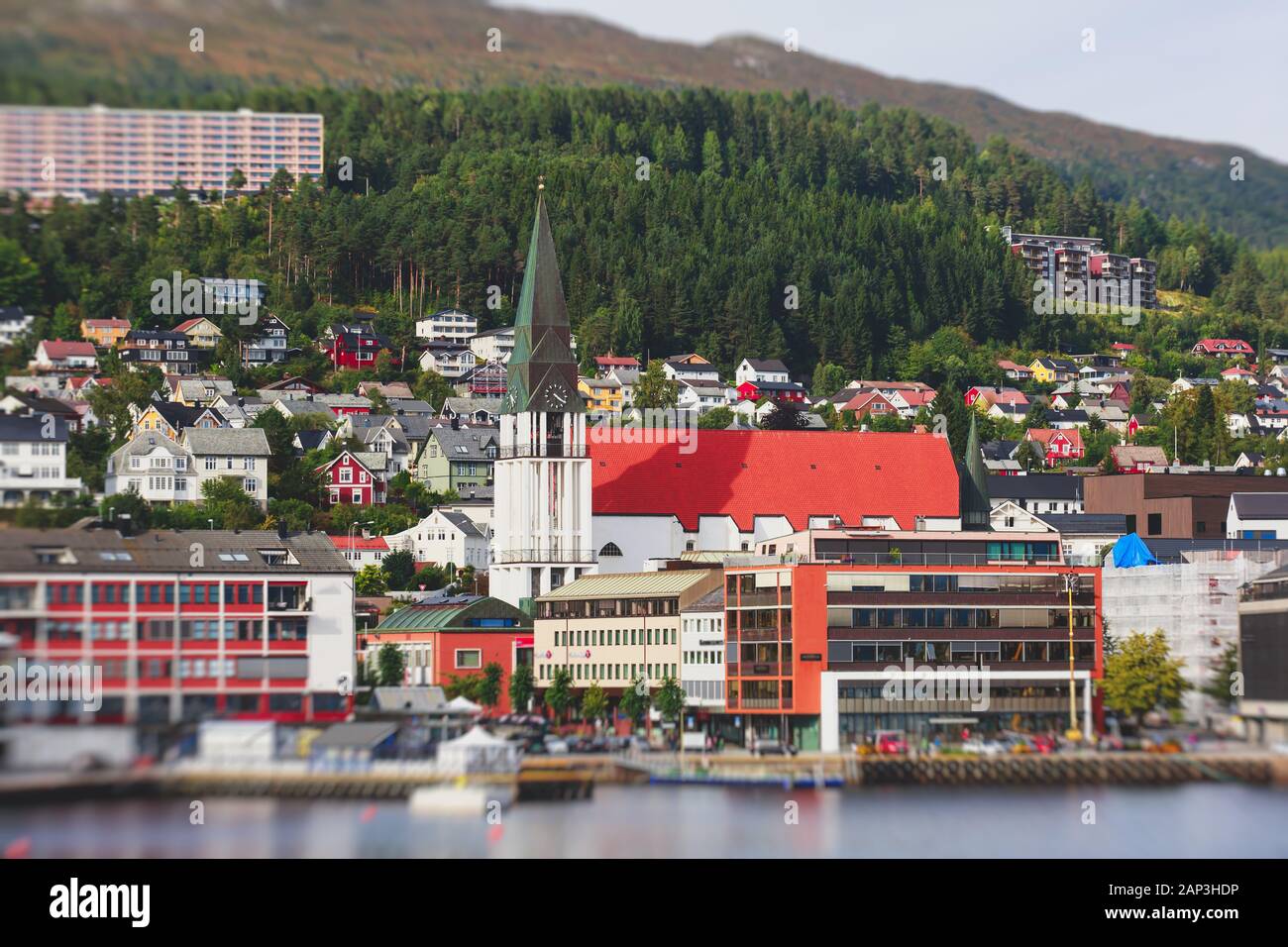 View of Molde city, Norway, More og Romsdal County, Romsdal District ...