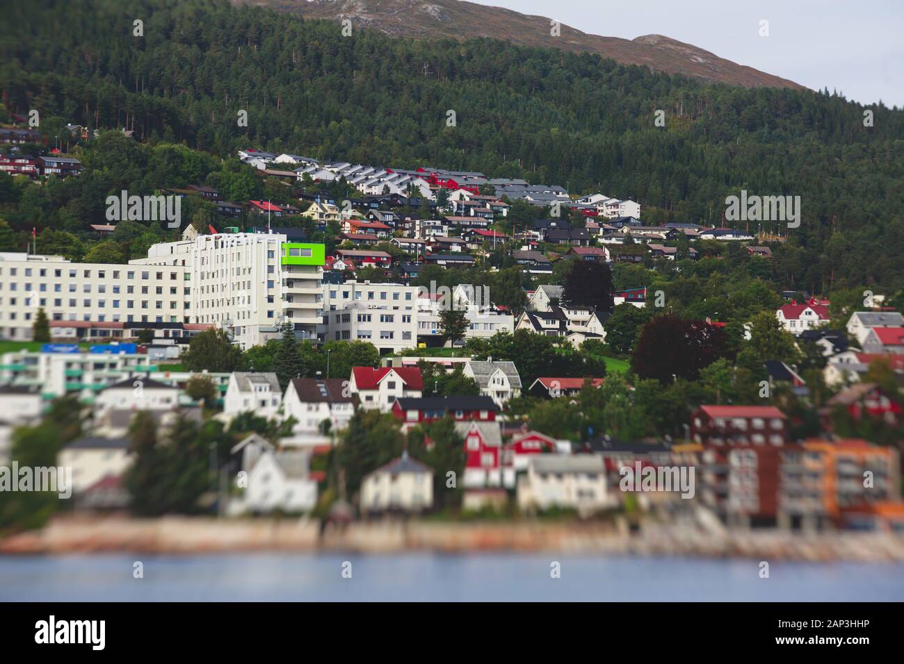 View of Molde city, Norway, More og Romsdal County, Romsdal District ...