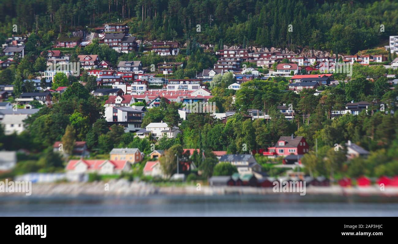 View of Molde city, Norway, More og Romsdal County, Romsdal District ...