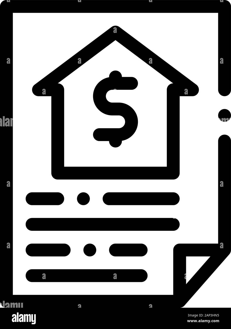 Simple illustration document computer screen Black and White Stock ...