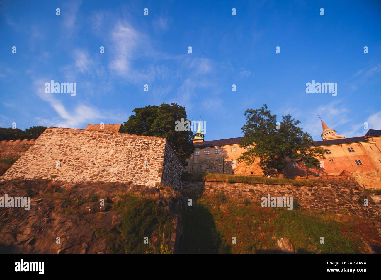 View of Oslo city, capital of Norway, with Sentrum borough, new ...