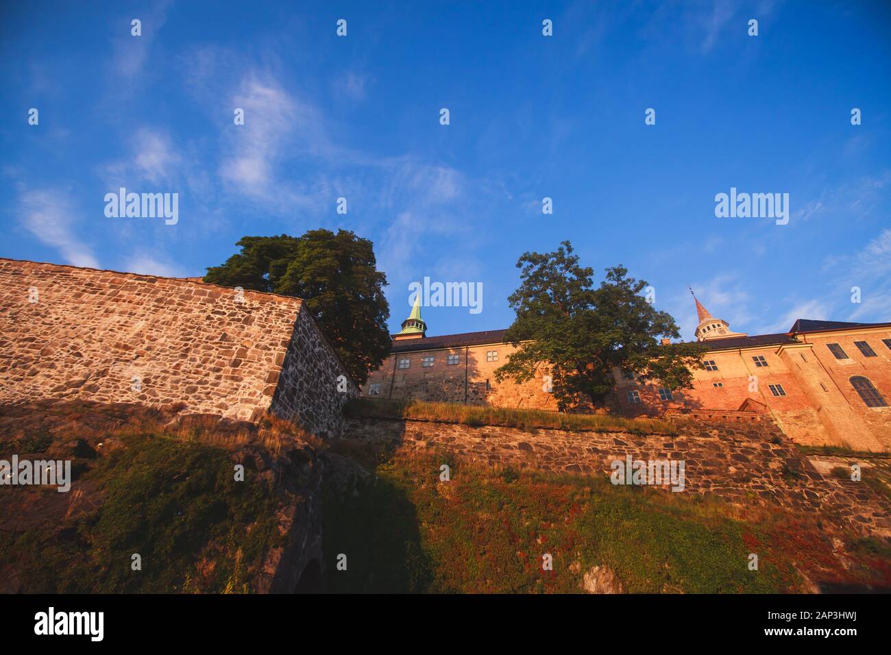 View of Oslo city, capital of Norway, with Sentrum borough, new ...