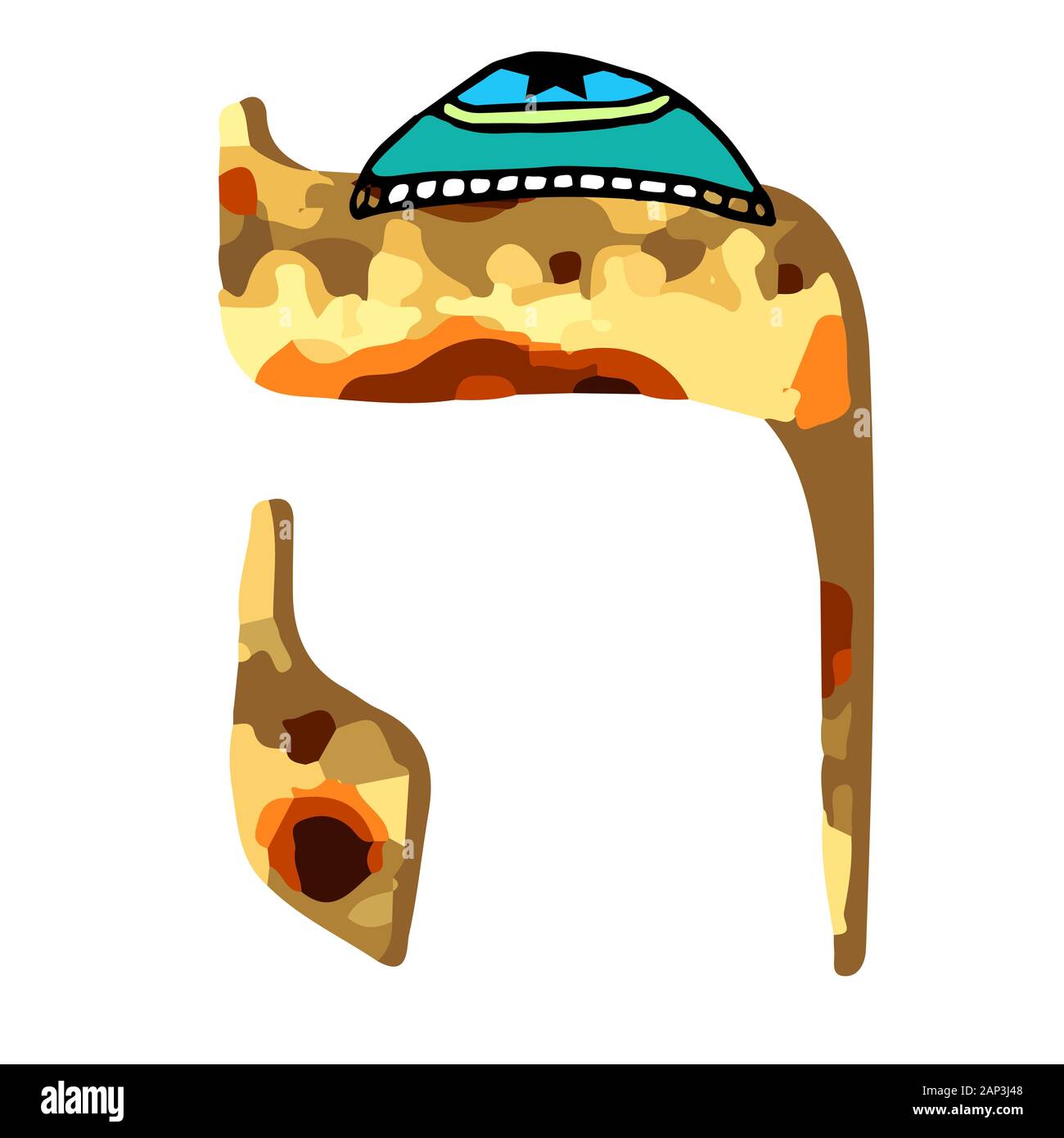 Alphabet Hebrew Passover matzah. Hebrew letter Pesach. Calligraphy font ...