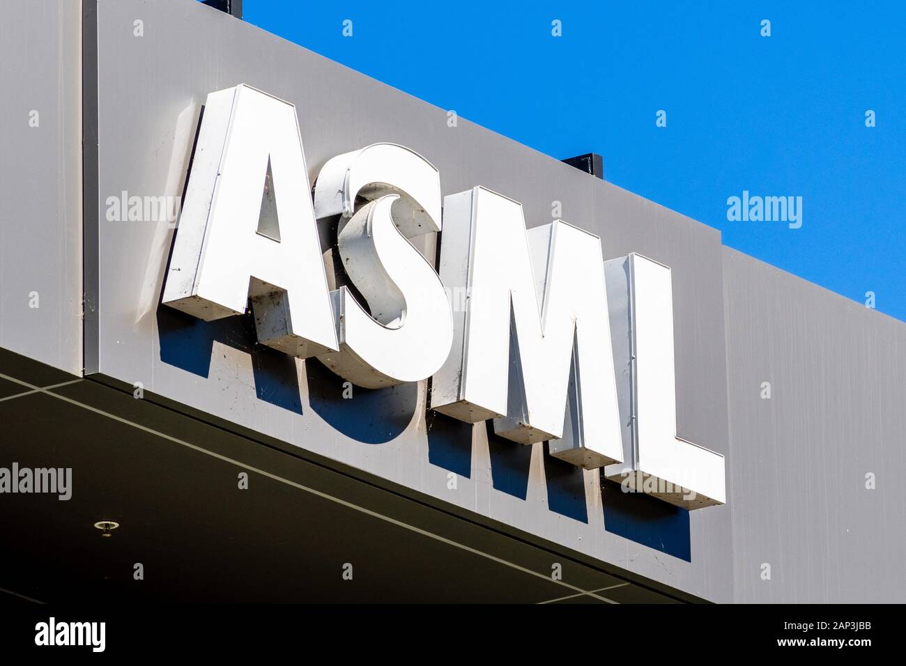 Oct 9, 2019 San Jose / CA / USA - ASML headquarters in Silicon Valley ...