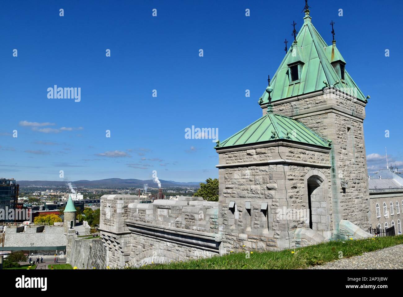 The walls, gates, and fortifications of Old Quebec City Stock Photo - Alamy