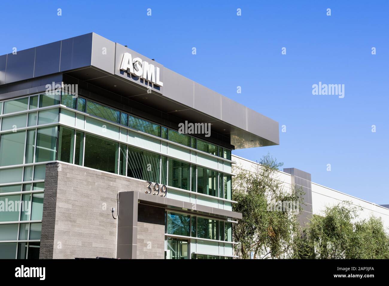 Oct 9, 2019 San Jose / CA / USA - ASML headquarters in Silicon Valley ...
