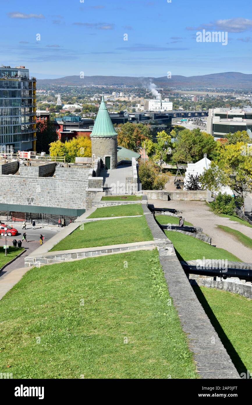 The walls, gates, and fortifications of Old Quebec City Stock Photo - Alamy
