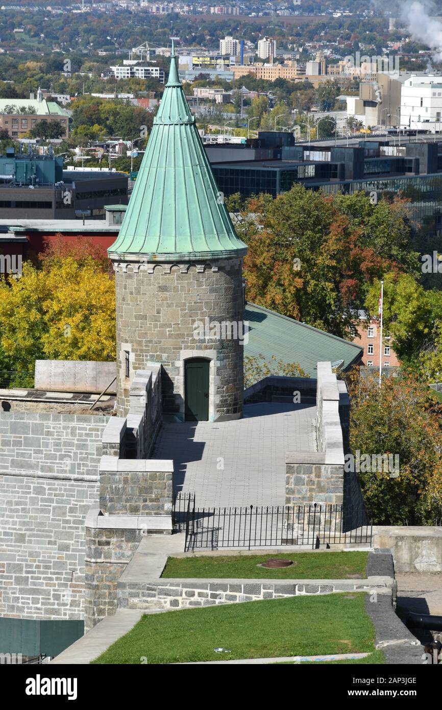 The walls, gates, and fortifications of Old Quebec City Stock Photo - Alamy