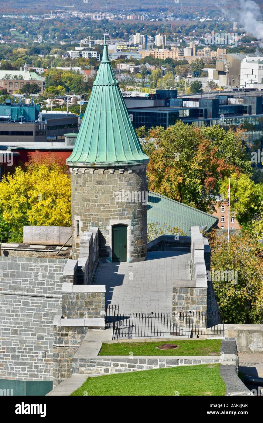 The walls, gates, and fortifications of Old Quebec City Stock Photo - Alamy