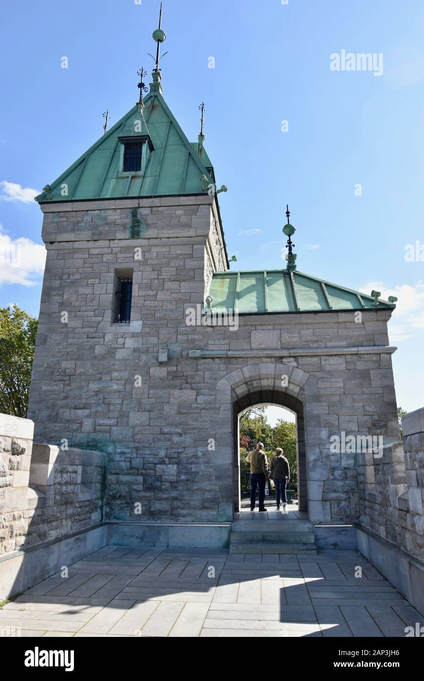 The walls, gates, and fortifications of Old Quebec City Stock Photo - Alamy