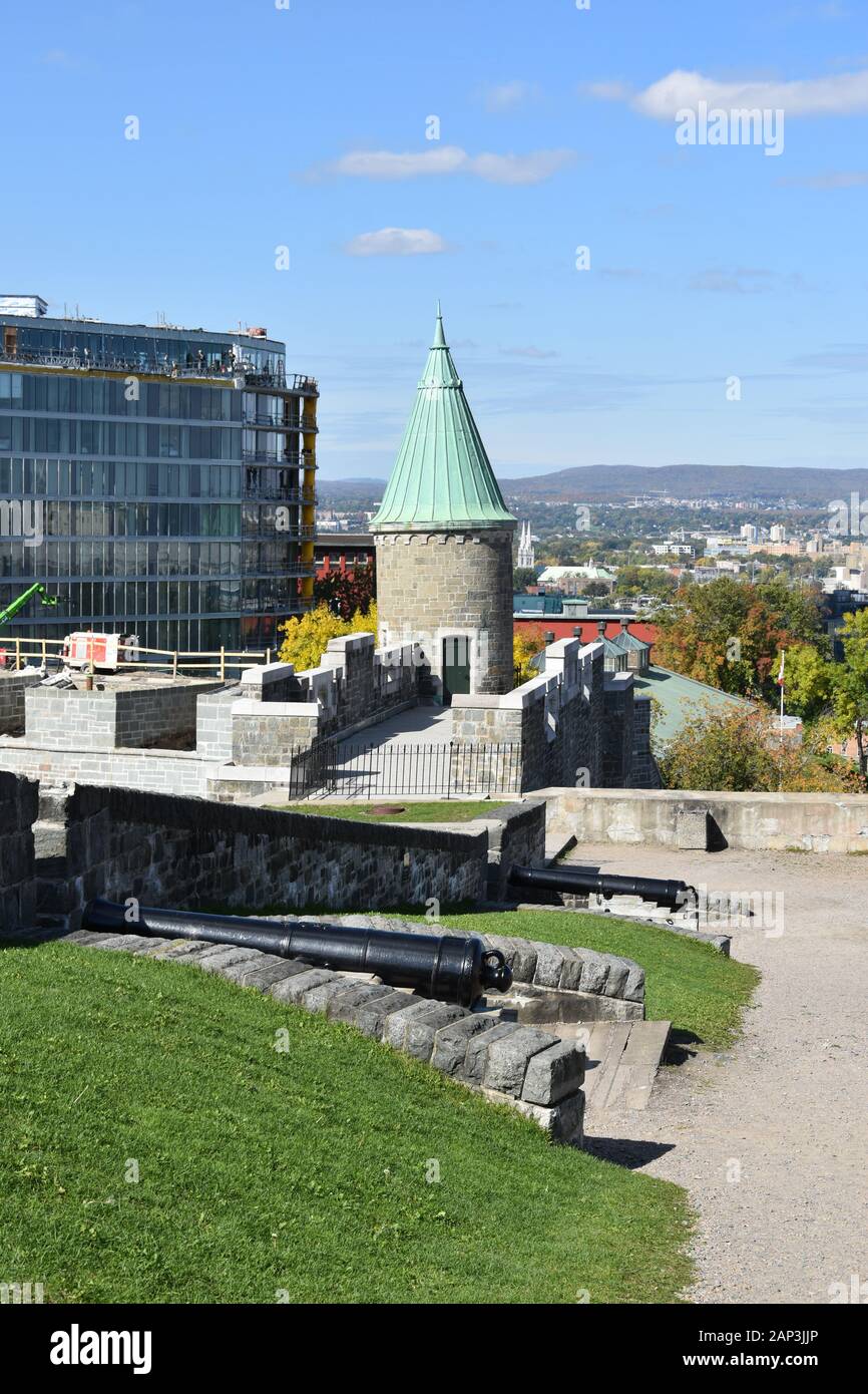 The walls, gates, and fortifications of Old Quebec City Stock Photo - Alamy