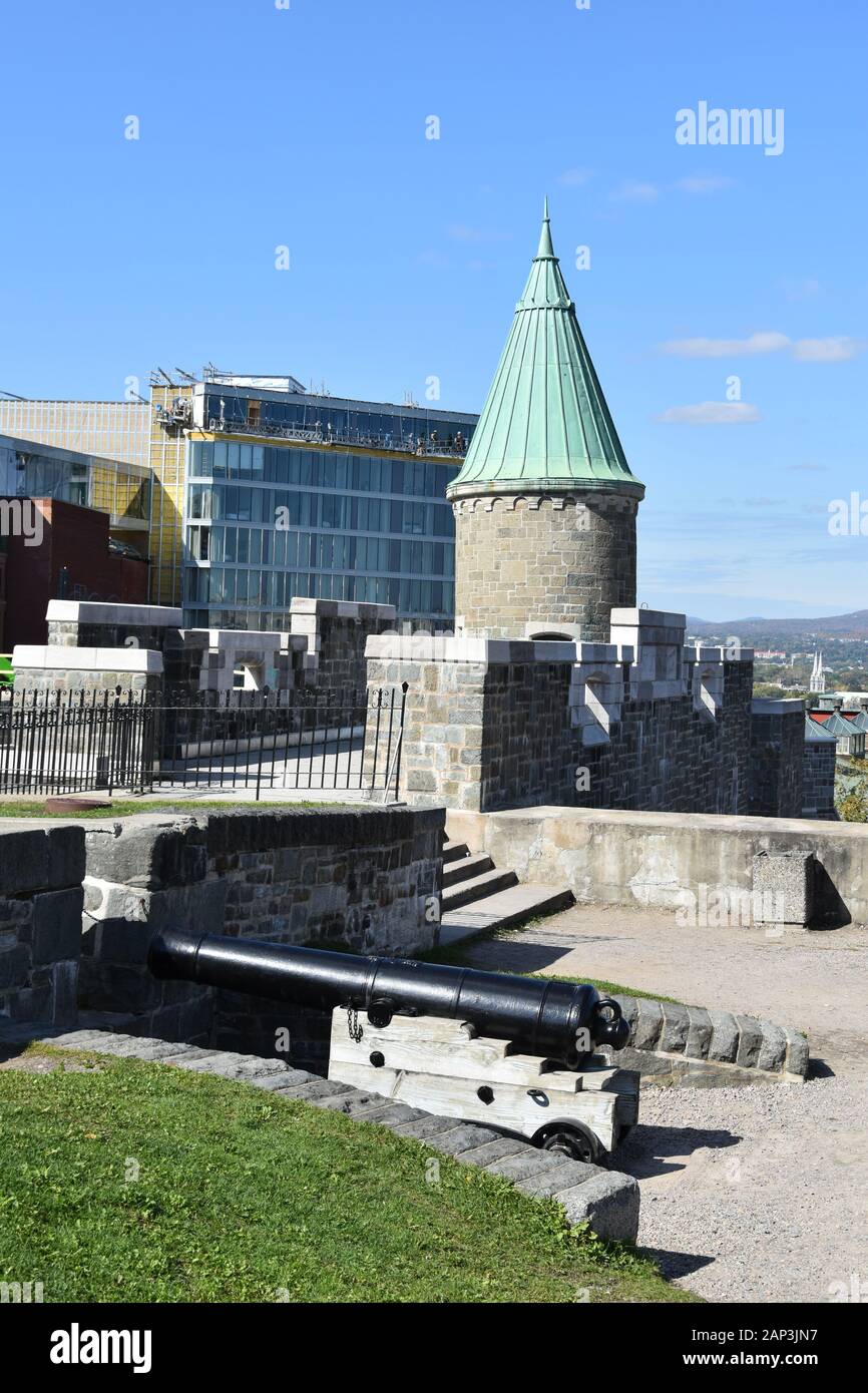 The walls, gates, and fortifications of Old Quebec City Stock Photo - Alamy