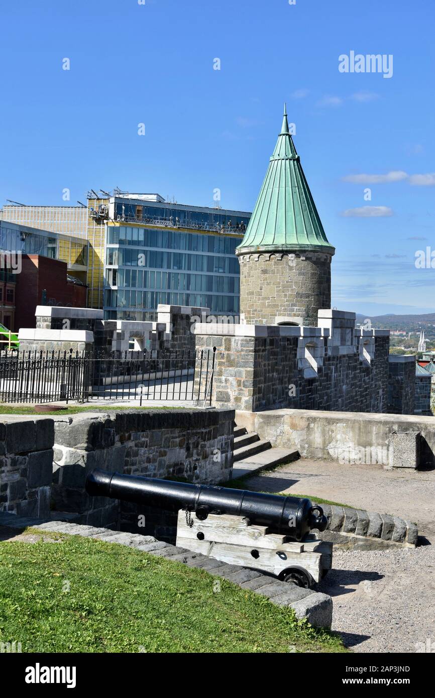 The walls, gates, and fortifications of Old Quebec City Stock Photo - Alamy