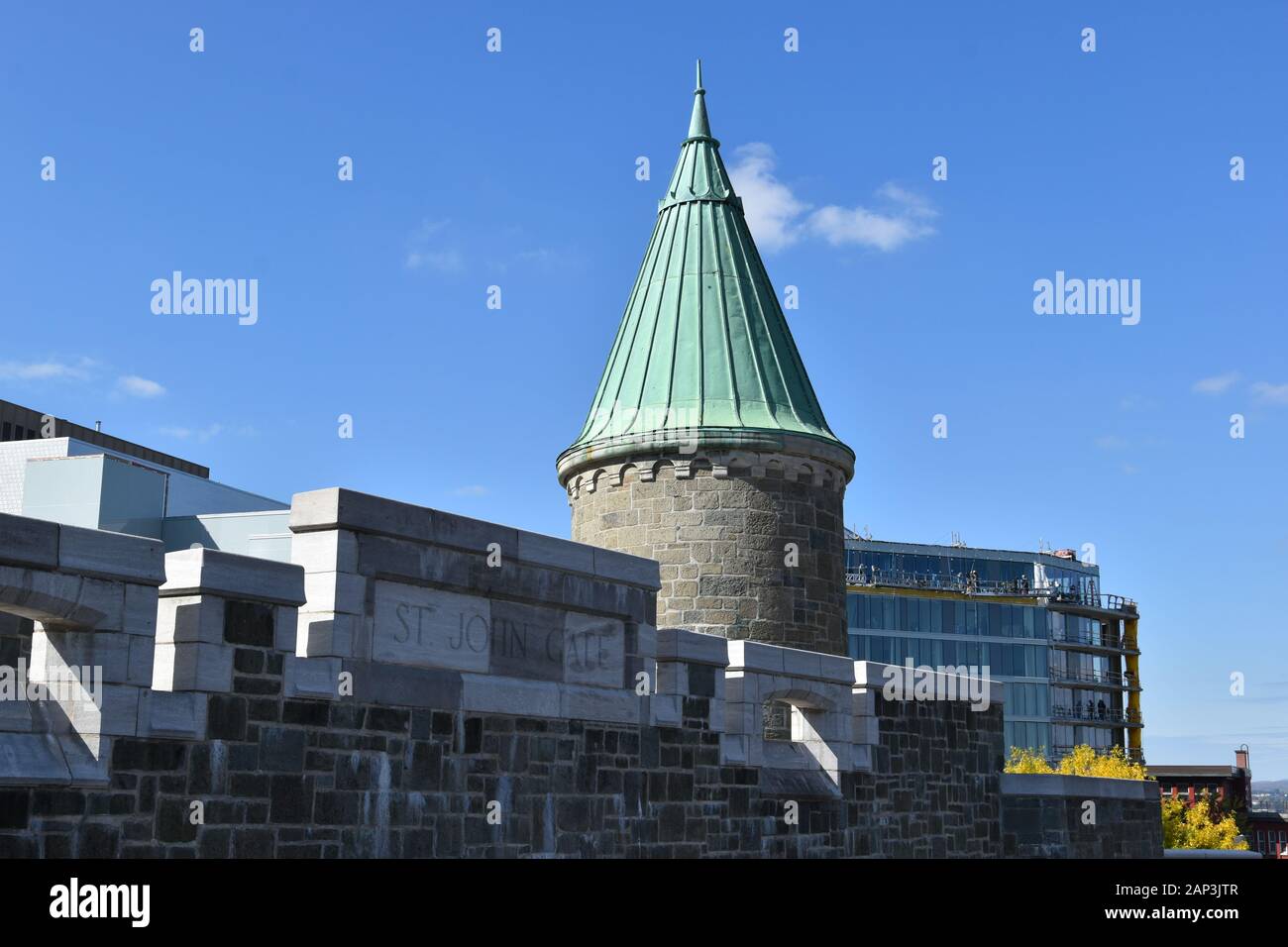 The walls, gates, and fortifications of Old Quebec City Stock Photo - Alamy
