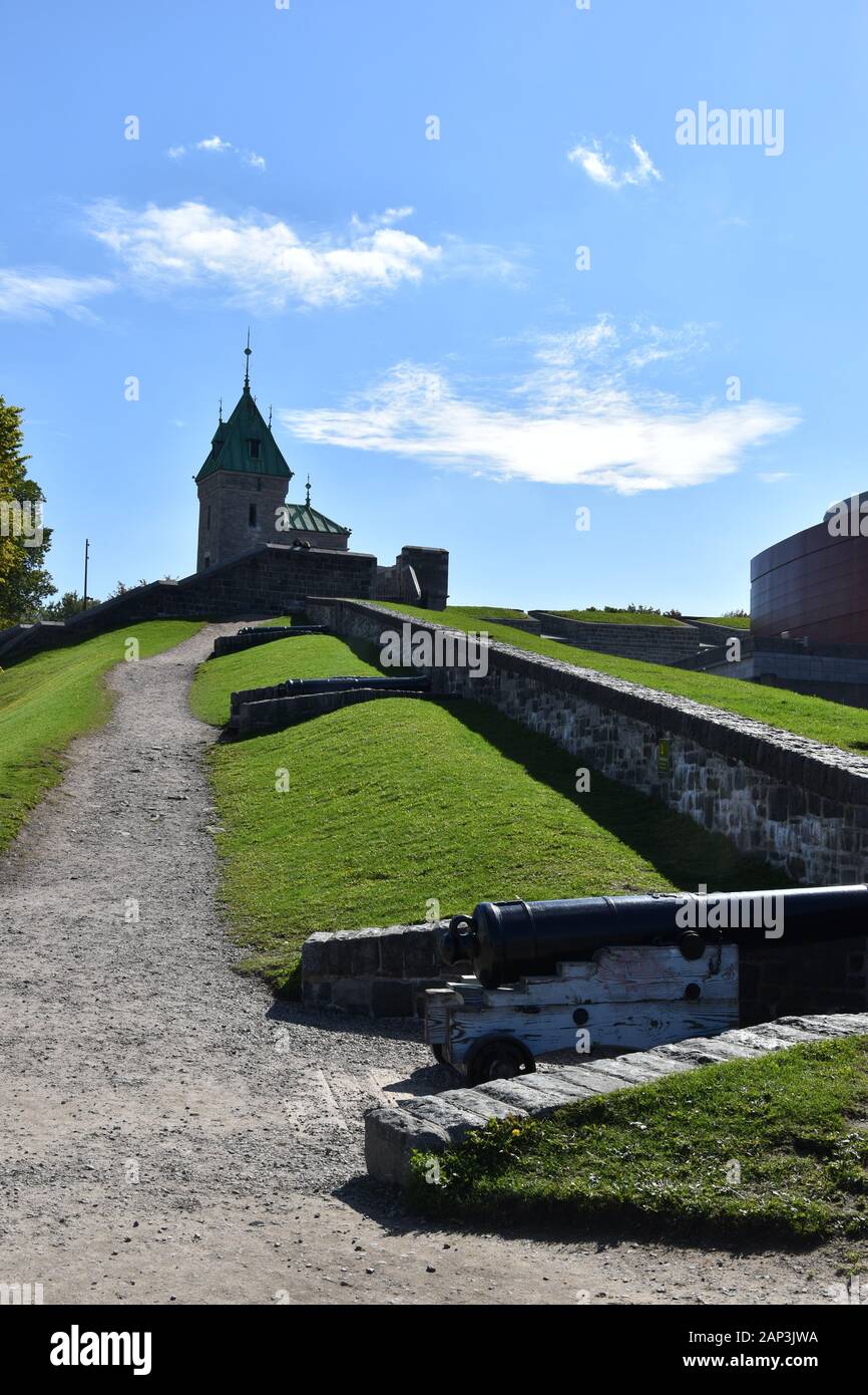 The walls, gates, and fortifications of Old Quebec City Stock Photo - Alamy
