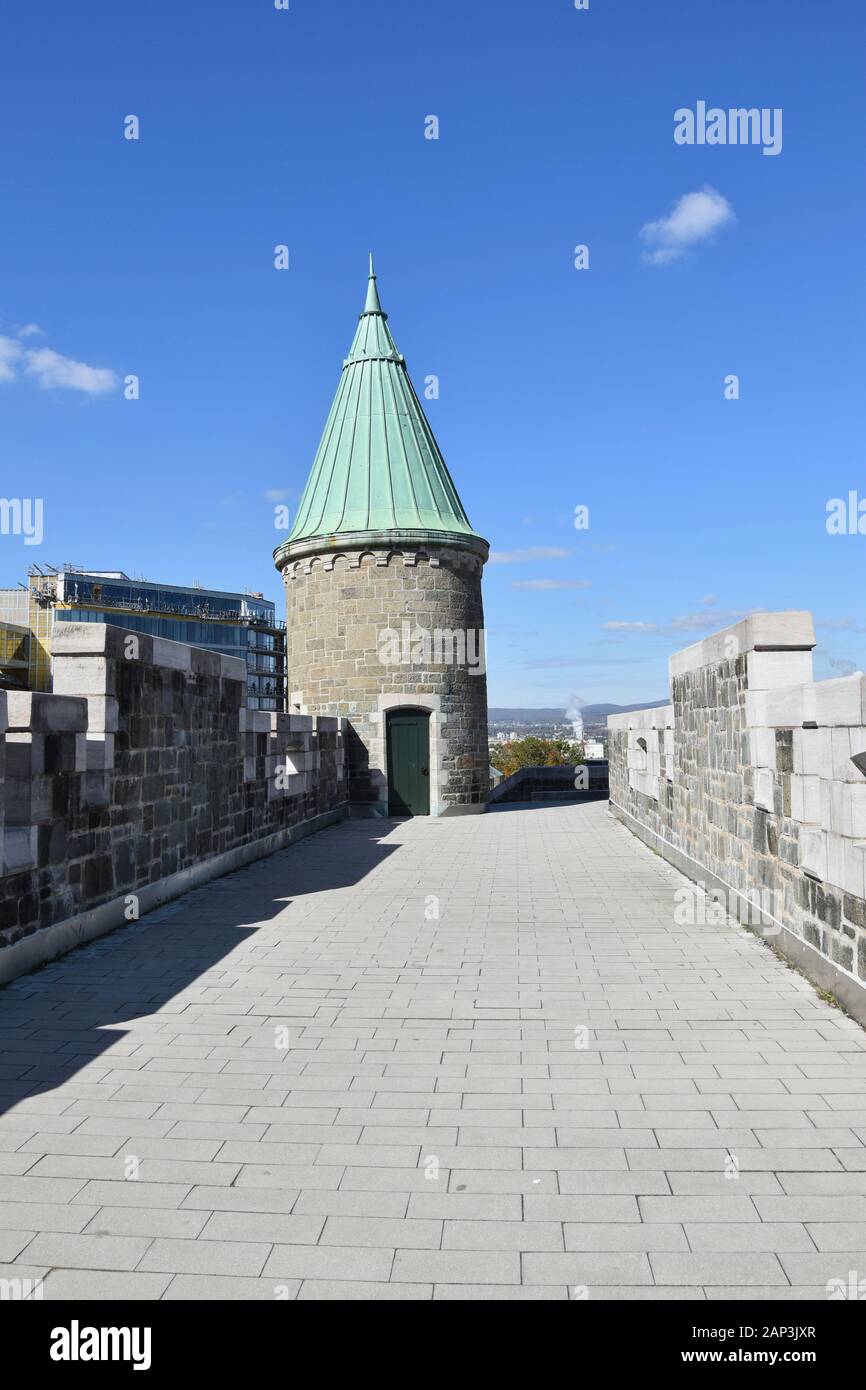 The walls, gates, and fortifications of Old Quebec City Stock Photo - Alamy