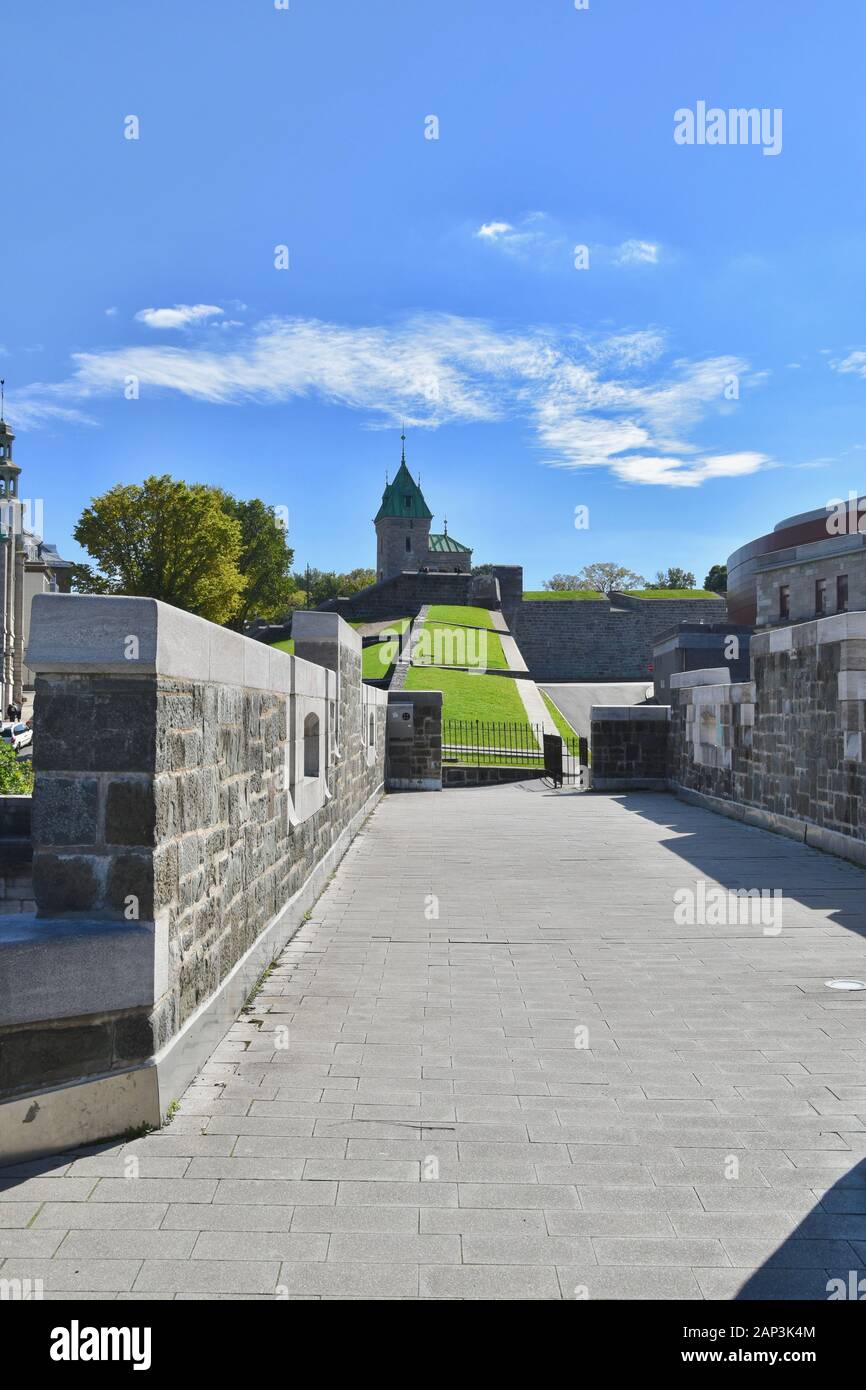 The walls, gates, and fortifications of Old Quebec City Stock Photo - Alamy
