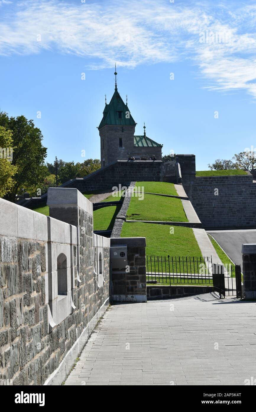 The walls, gates, and fortifications of Old Quebec City Stock Photo - Alamy